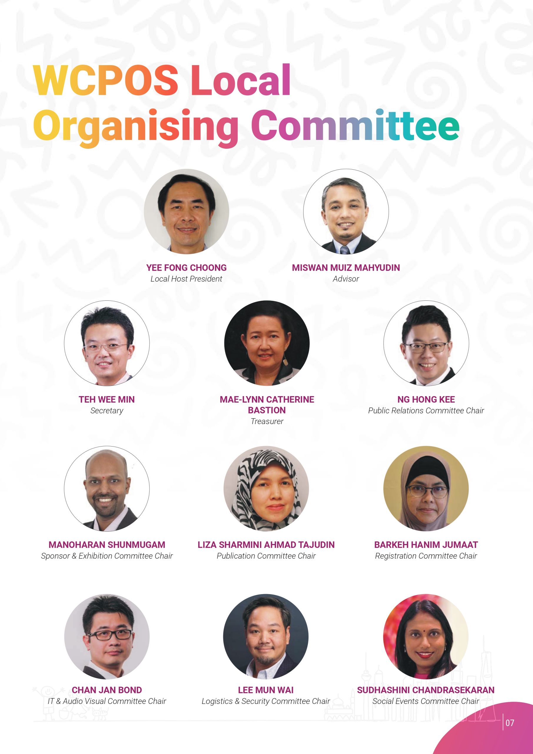 Committee – WCPOS V 2024